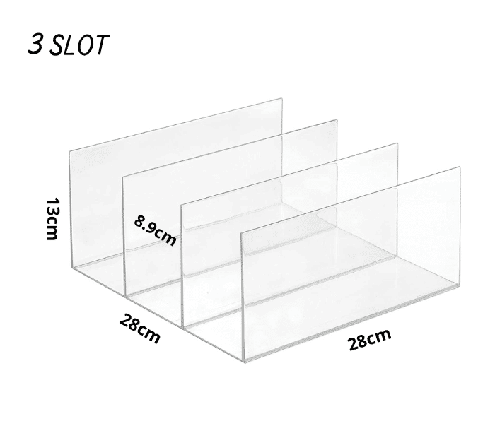 Acrylic slot organiser for handbags/purses/clutches - Trendz of today