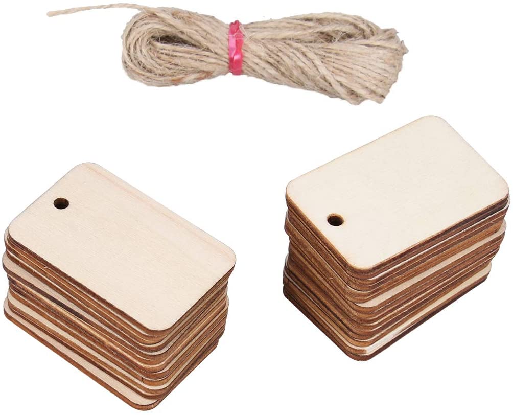 Pack of 10 Wooden Label Tags - Trendz of today