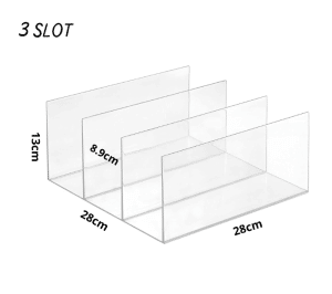 Acrylic slot organiser for handbags/purses/clutches - Trendz of today