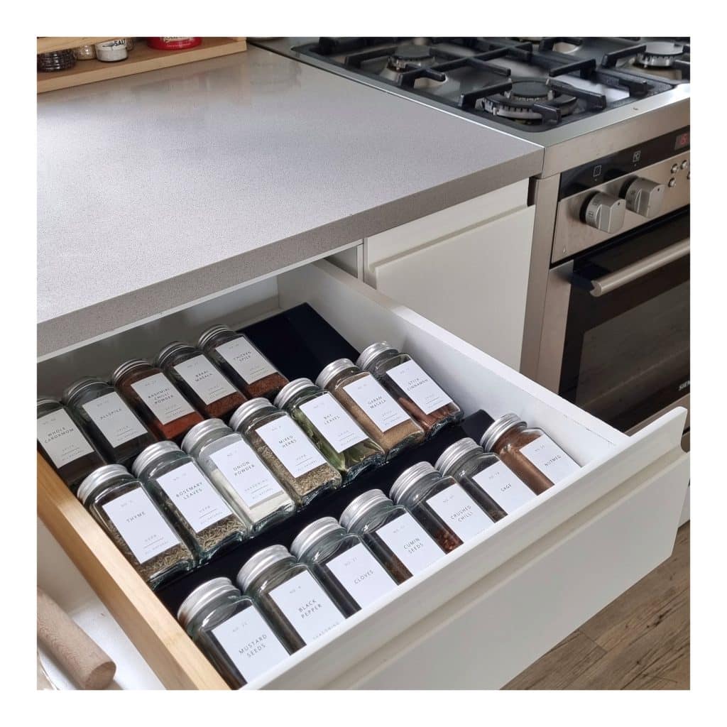 Black Acrylic 3 level extendable spice drawer insert - Trendz of today