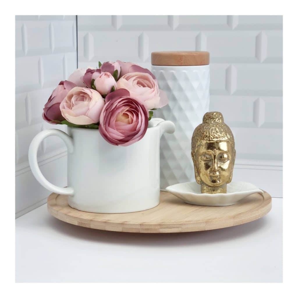 Flat Bamboo 'Lazy Susan' turn / rotating table - Trendz of today