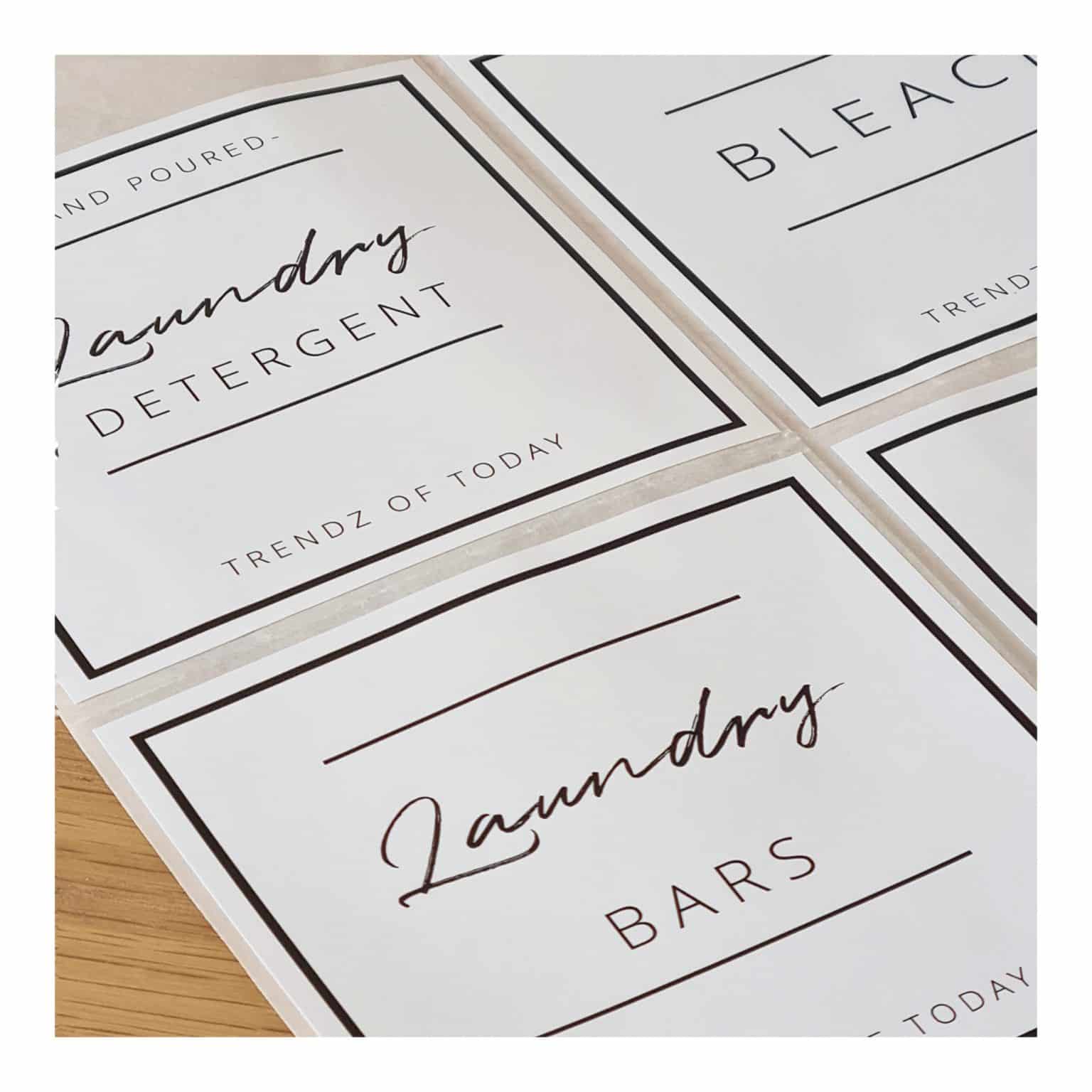 Laundry room Labels - Trendz of today