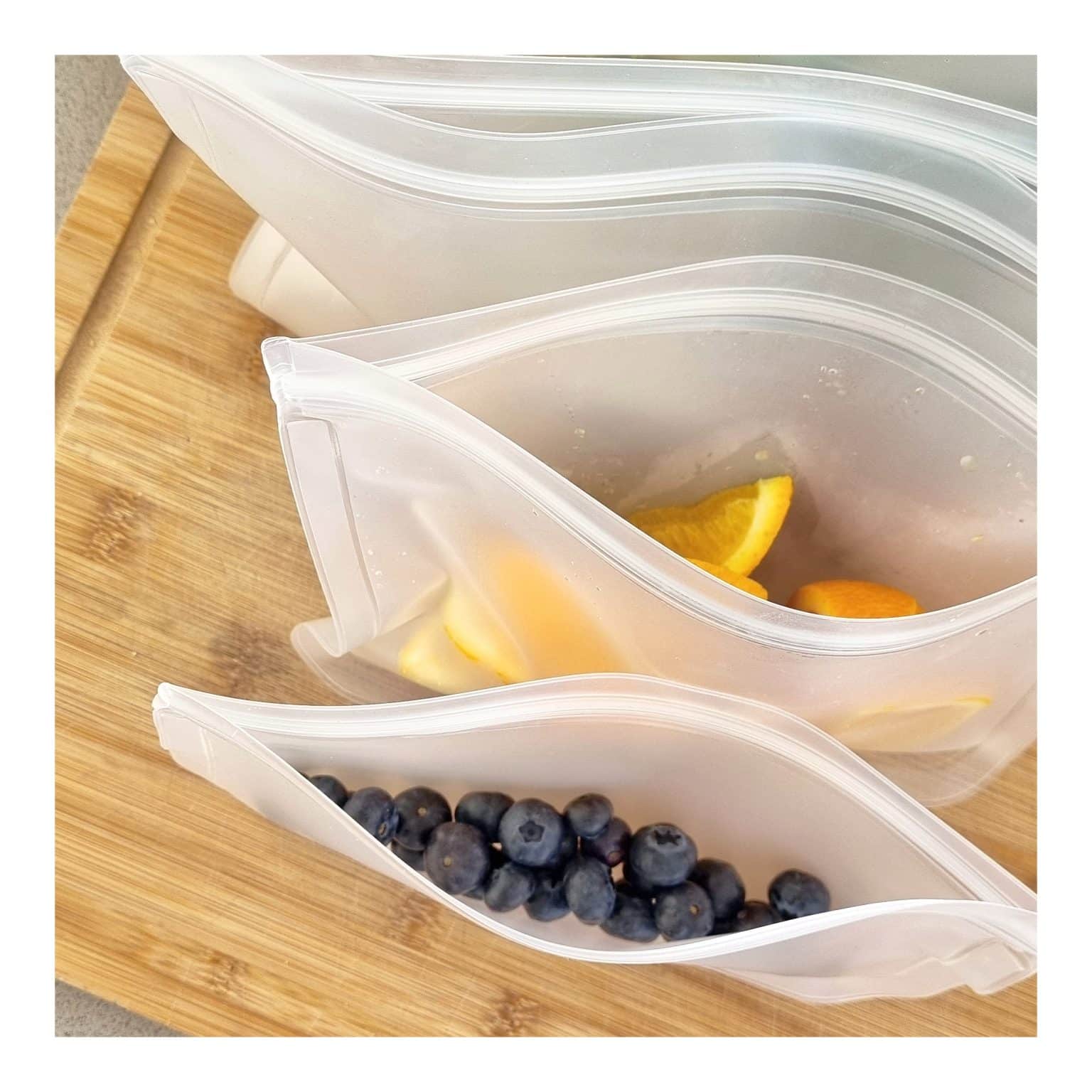 Pack of 8 Reusable Food Zip Lock Bags - Trendz of today