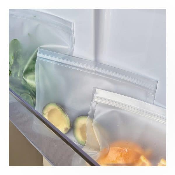 Pack of 8 Reusable Food Zip Lock Bags - Trendz of today