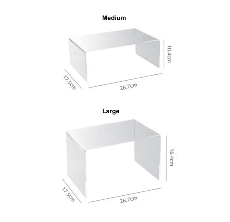 Pack of 2 Plate/ Crockery Stacker / shelf raiser - Trendz of today
