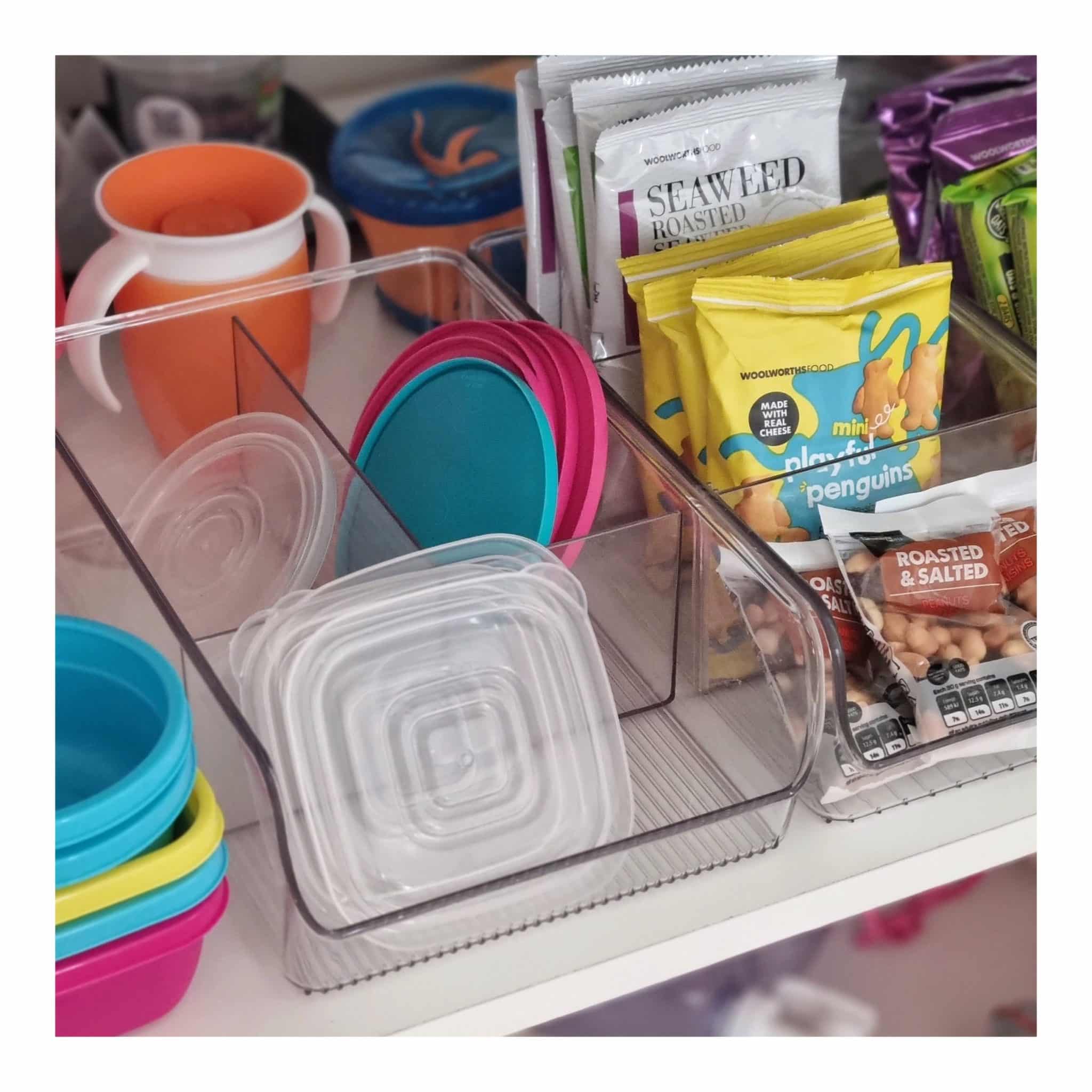 Open clear bins with dividers - Trendz of today