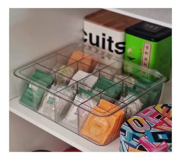 Clear container with lids & compartments - Trendz of today