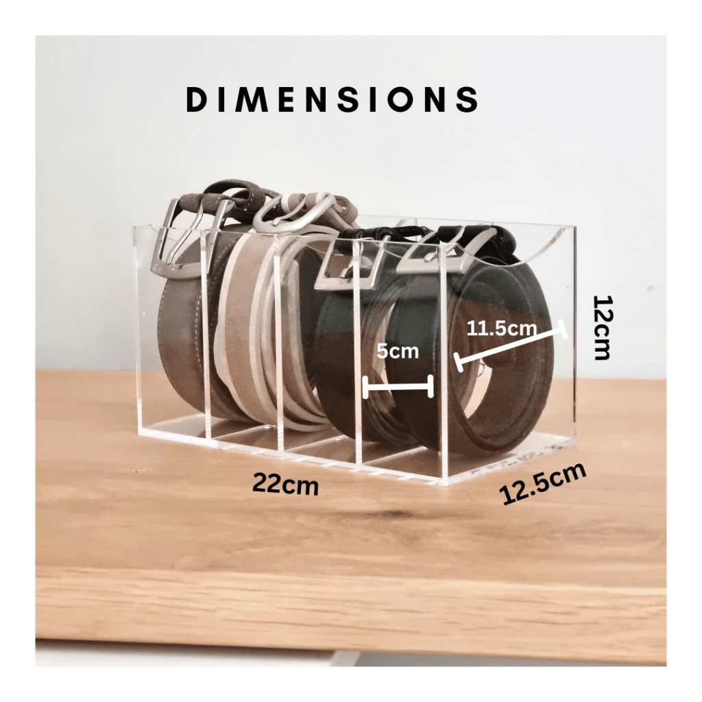 Acrylic Belt Organiser - Trendz of today