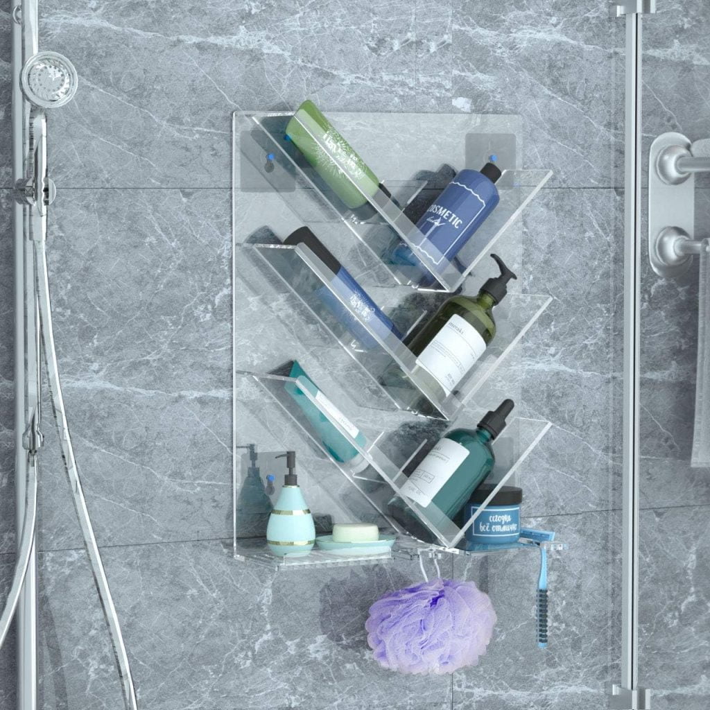 Luxury Acrylic Shower Caddy ( Wall mounted) - Trendz of today