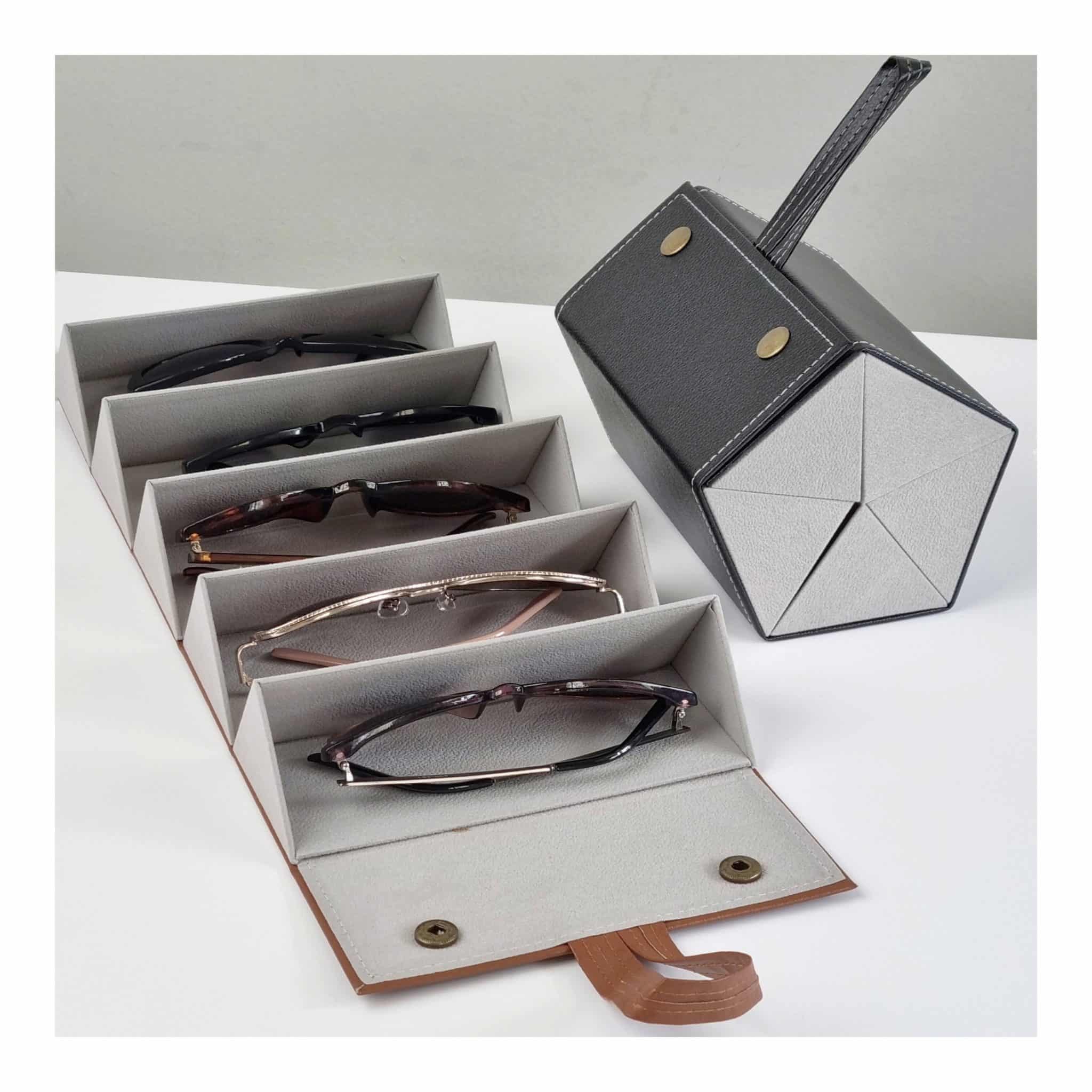 5 Slot foldable sunglass travel case - Trendz of today