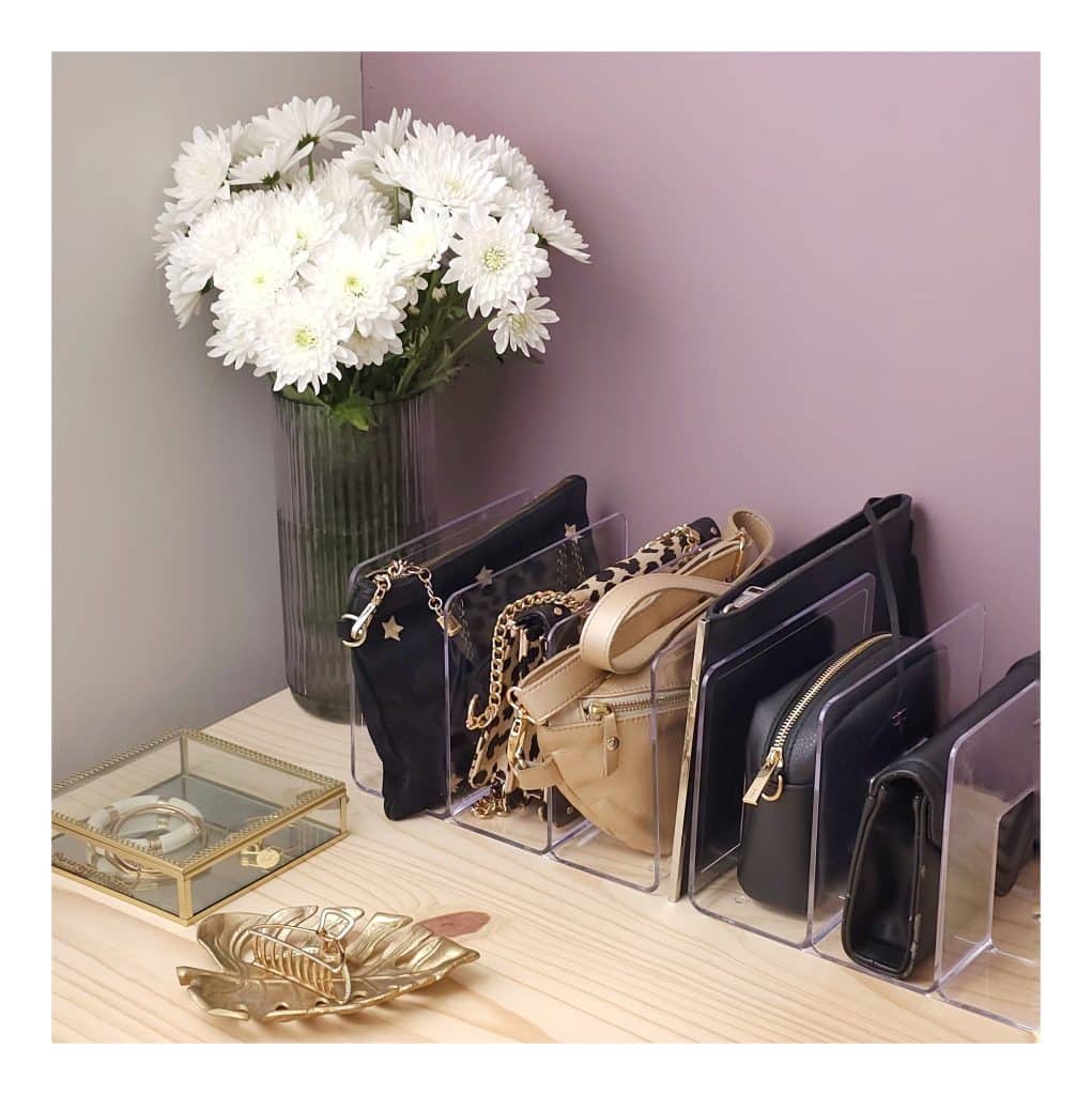 Acrylic slot organiser for handbags/purses/clutches - Trendz of today