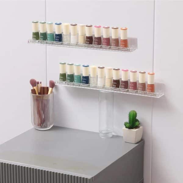 Set of 2 Reeded plastic floating shelf - Trendz of today